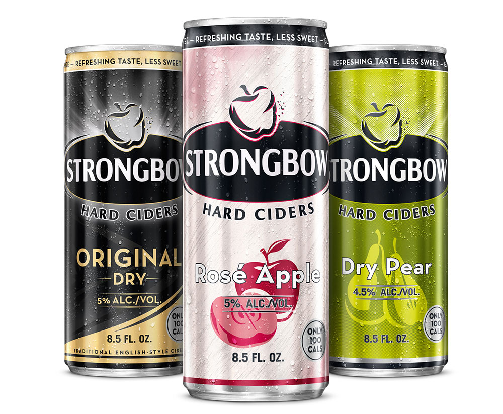Strongbow Debuts New 100-Cal Slim Cans - Bar Business