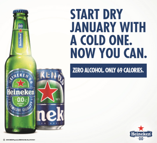 Heineken Encourages Beer Drinks to Enjoy Dry January With a Cold One ...